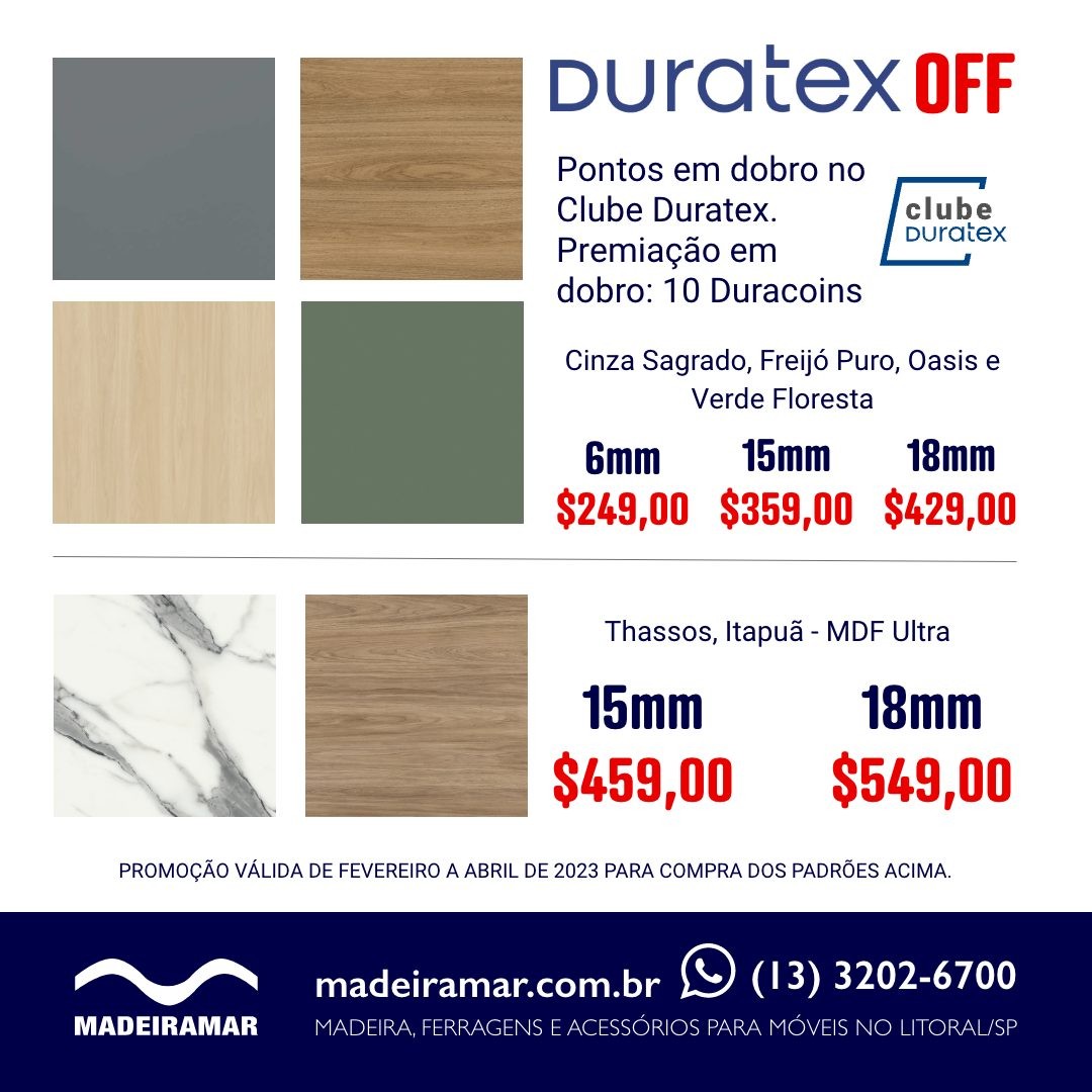 MDF Seline 15mm 2750X1850 – GreenPlac – Madeiramar